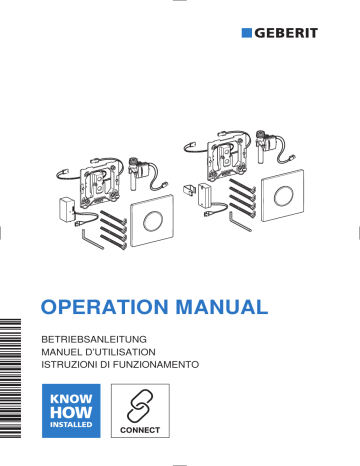 Geberit Type 50 Flush plates Operation Manual | Manualzz