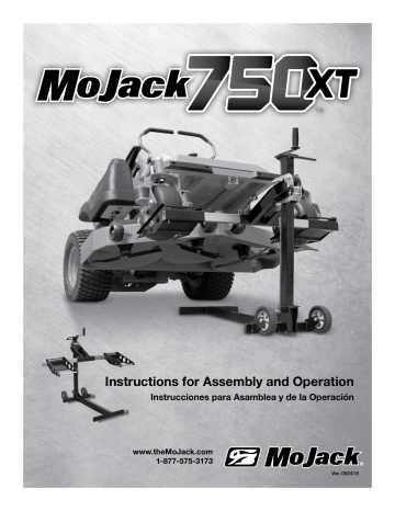 MoJack 45002 750 lbs. XT Riding Mower Lift Use and Care Manual | Manualzz