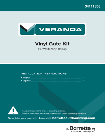 Veranda 73040994 36 in. to 48 in. Traditional White PolyComposite Rail ...