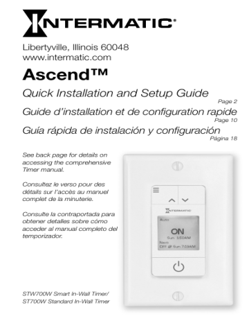 Intermatic STW700LA Ascend Smart Wi-Fi 15 Amp 7-Day LED, Switch or ...