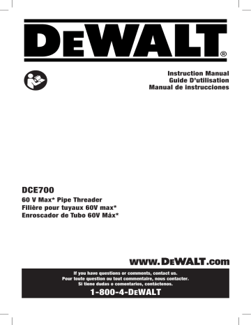 DeWalt DCE700X2K FLEXVOLT 60-Volt MAX Cordless 1/2 in. - 2 in. Pipe ...