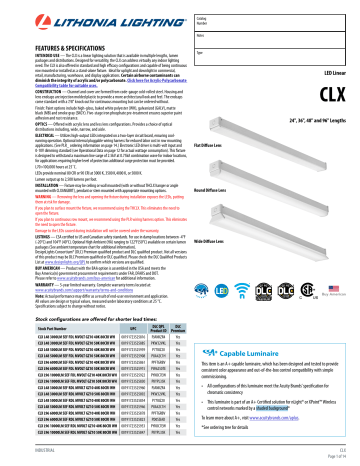 Lithonia Lighting CLX L96 10000LM SEF FDL MVOLT GZ10 40K CLX 8 ft. 220 ...