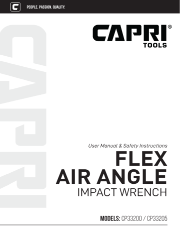 Capri Tools CP33200 220 ft./lbs. 3/8 in. Flex-Head Air Angle Impact ...