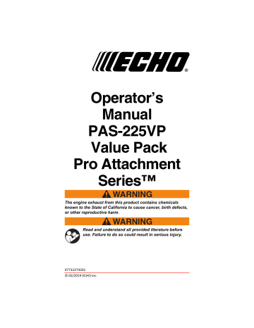 ECHO PAS-225VP 21.2 cc Gas 2-Stroke PAS Straight Shaft Trimmer and ...