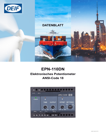 Deif EPN-110DN Electronic potentiometer for DIN Datenblatt | Manualzz