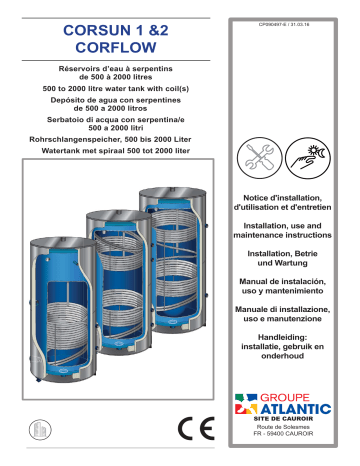 Atlantic Corflow2 Installation manual | Manualzz