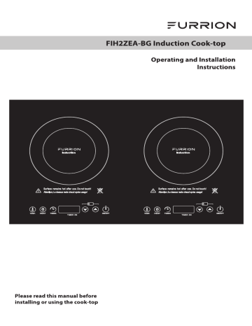 Furrion Built-in Double Induction Cooktop User Manual | Manualzz