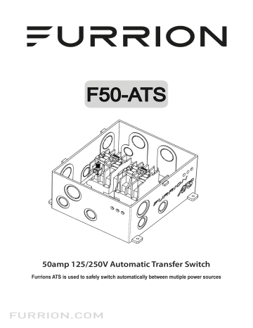 Furrion 50A Transfer Switch User Manual | Manualzz