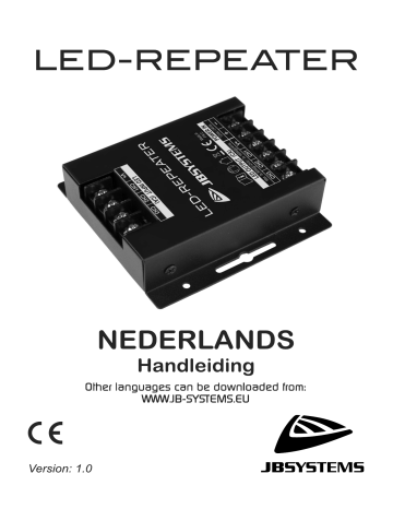 JB systems LED REPEATER Handleiding | Manualzz