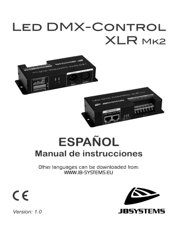 JB systems LED DMX-CONTROL XLR Mk2 Manual de usuario | Manualzz
