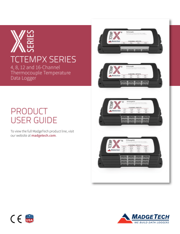 MadgeTech TCTempX Series User Guide | Manualzz