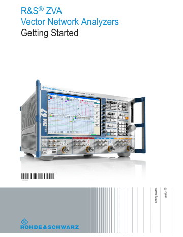 Rohde&Schwarz ZVA Getting Started | Manualzz