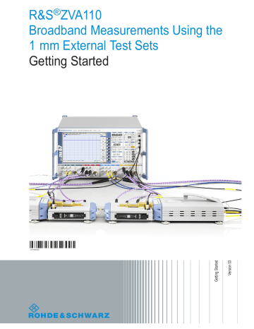 Rohde&Schwarz ZVA Quick Start Guide | Manualzz