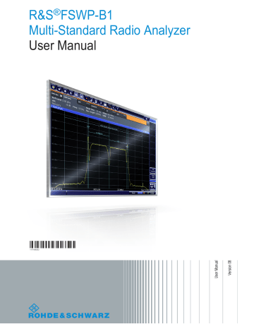 Rohde&Schwarz FSWP User Manual | Manualzz