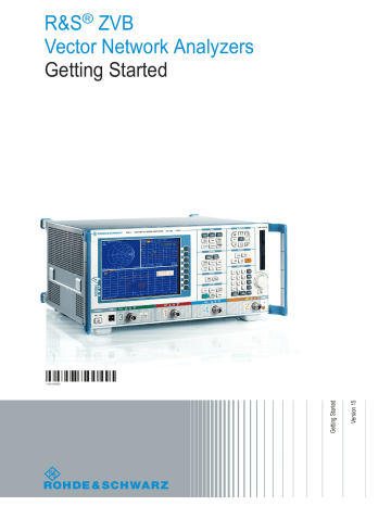 Rohde&Schwarz ZVB Getting Started | Manualzz