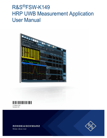 Rohde&Schwarz FSW User Manual | Manualzz