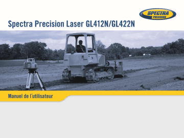 Spectra Precision GL412N Grade Laser Mode d'emploi | Manualzz