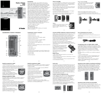 Spectra Precision RD20 Wireless Remote Display Guida utente | Manualzz