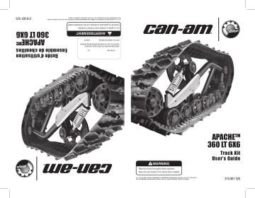 Can-Am Apache 360 LT 6x6 Track Kit Operator Guide | Manualzz