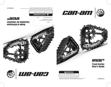 Can-Am Apache Track Kit Operator Guide | Manualzz