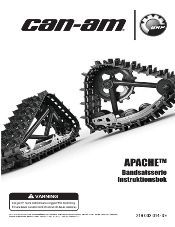 Can-Am Apache Track Kit Bruksanvisning | Manualzz