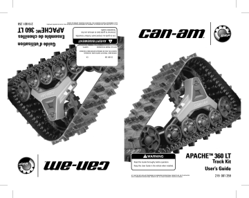 Can-Am Apache 360 LT Track Kit Operator Guide | Manualzz
