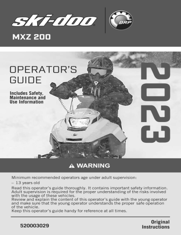 Ski-Doo MXZ 200 2023 Operator's Guide | Manualzz
