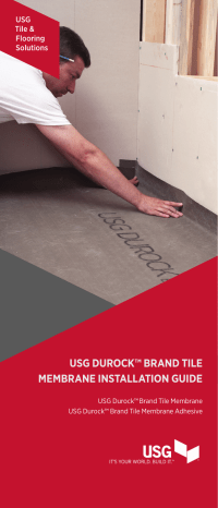 USG Durock™ Installation Guide | Manualzz