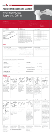 USG Acoustical Suspension System Installation Guide | Manualzz
