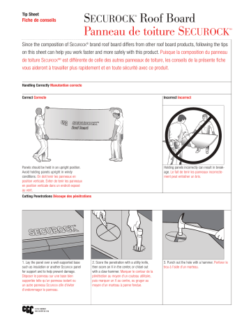 USG SECUROCK® Gypsum-Fiber Roof Board Installation Guide | Manualzz