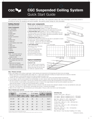 USG CGC_Suspended Ceiling Installation Guide | Manualzz