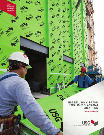 USG Securock® Installation Guide | Manualzz