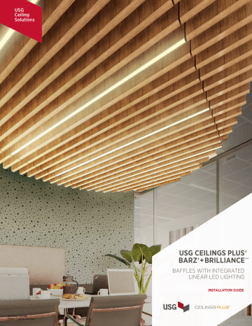 USG Ceilings Plus® Barz®+Brilliance™ Installation Guide | Manualzz