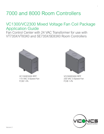 Viconics VC1300/VC2300 Fan Control Center Application Guide | Manualzz