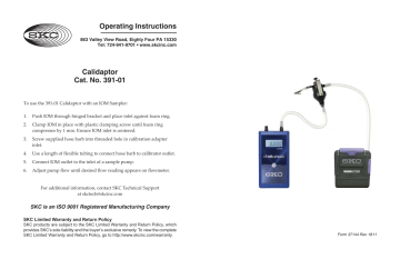 SKC 225-70A IOM Inhalable Samplers and Cassettes Operating Instructions ...