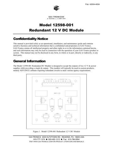GAI-Tronics 12598-001 User Guide | Manualzz