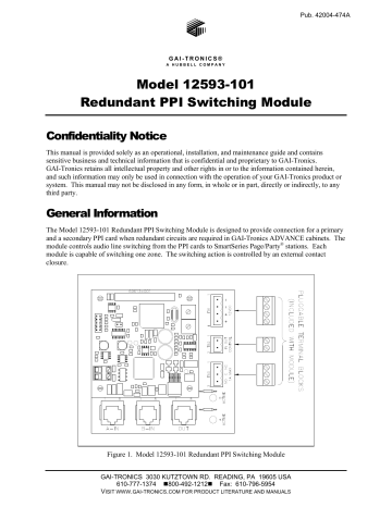 GAI-Tronics 12593-101 User Guide | Manualzz