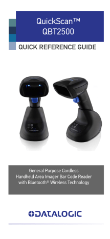 Datalogic QuickScan 2500 Series Quick Reference Guide | Manualzz