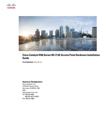 Cisco Catalyst 9166 Series Access Points Installation Guide | Manualzz