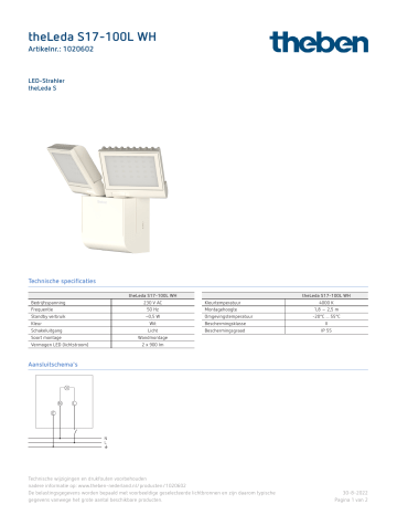 THEBEN theLeda S17-100L WH Data papier | Manualzz