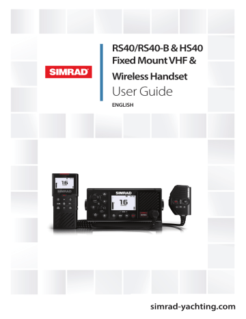 Simrad RS40, RS40-B User guide | Manualzz