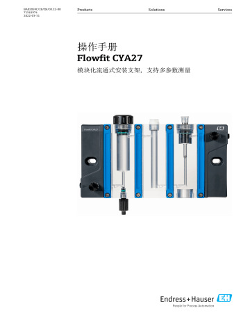 Endres+Hauser Flowfit CYA27 取扱説明書 | Manualzz