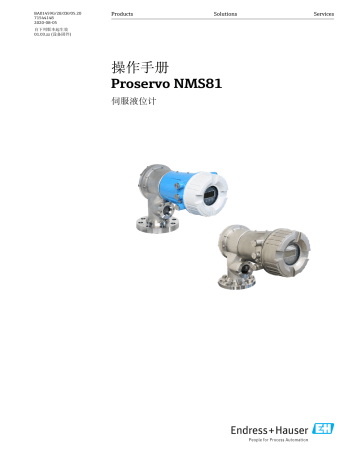 Endres+Hauser Proservo NMS81 取扱説明書 | Manualzz