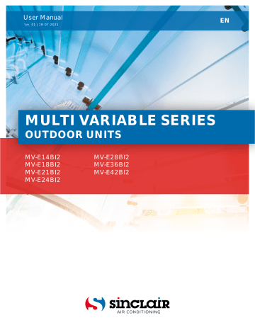 Sinclair MV-E42BI2 OUTDOOR UNIT User Manual | Manualzz