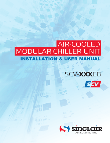 Sinclair SCV-900EB MODULAR CHILLER User Manual | Manualzz