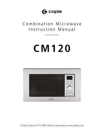 Caple CM120 Microwave Instruction Manual | Manualzz