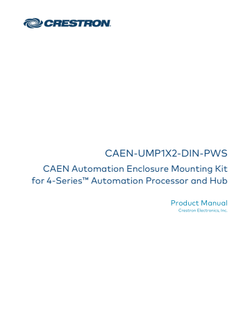 Crestron CAEN-UMP1X2-DIN-PWS Product Manual | Manualzz