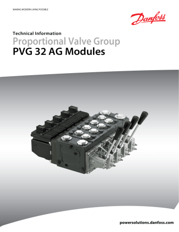 Danfoss PVG 32 valve stack Metric Ports User Guide | Manualzz