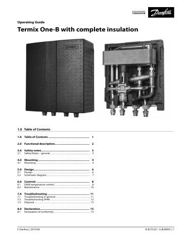 Danfoss Termix One-B FI Operating Guide | Manualzz