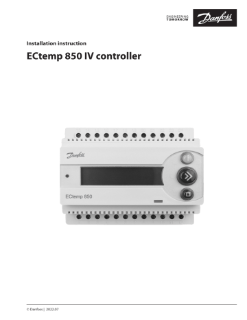 Danfoss ECtemp 850 IV Installation Guide | Manualzz